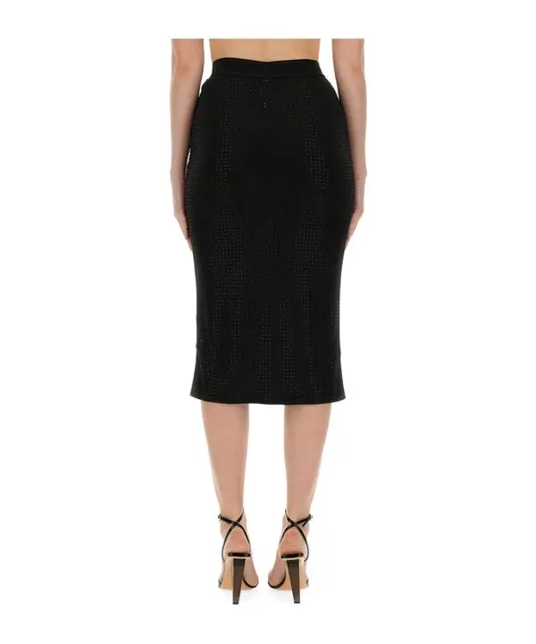 Versace Embellished Midi Skirt
