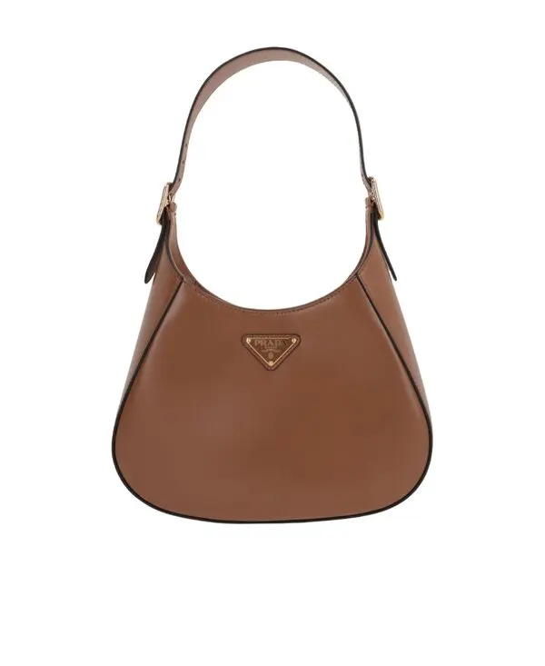 Prada Logo Plaque Shoulder Bag