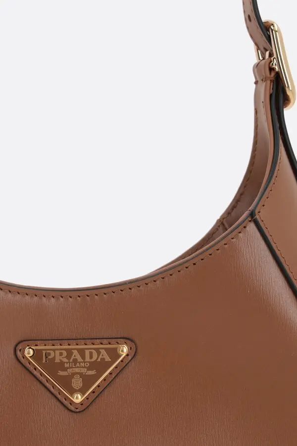 Prada Logo Plaque Shoulder Bag