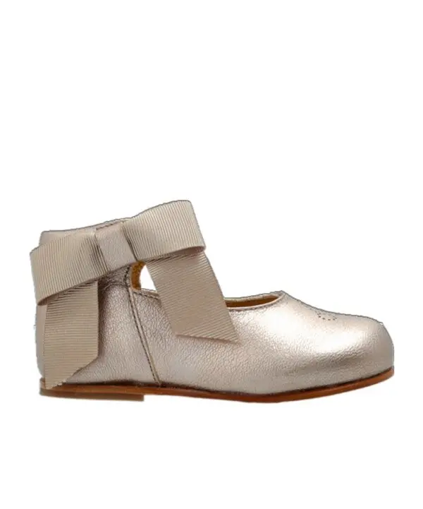 Bonpoint Round Toe Casual Shoes With Bow Detailing