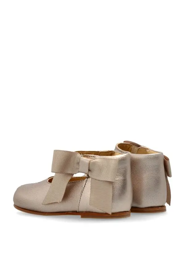 Bonpoint Round Toe Casual Shoes With Bow Detailing