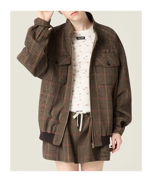 Miu Miu Checked Mini Skirt