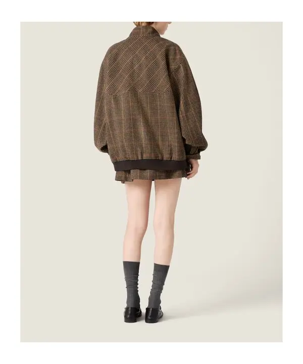 Miu Miu Checked Mini Skirt