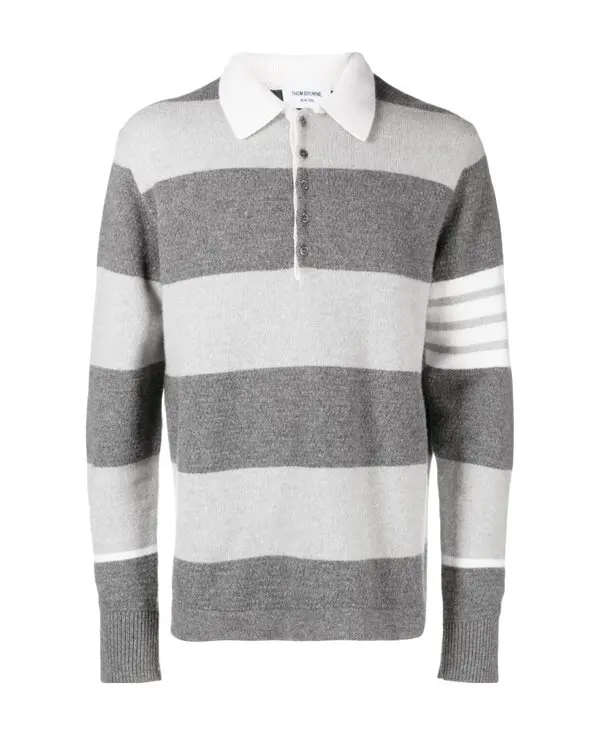 Thom Browne Striped Polo Shirt