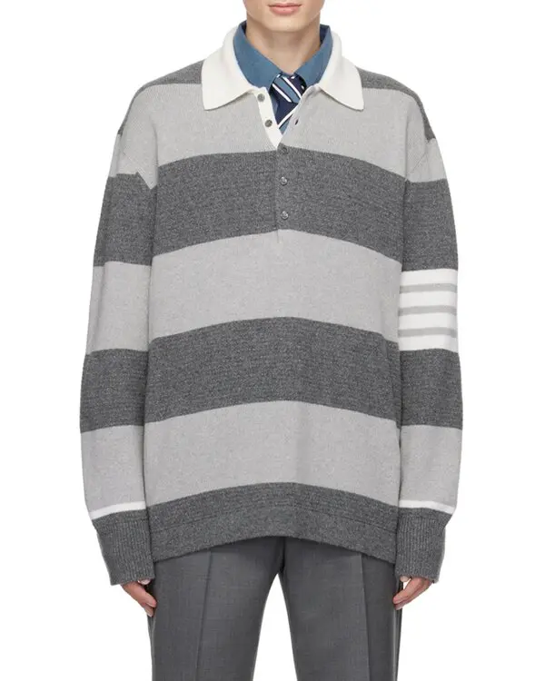 Thom Browne Striped Polo Shirt