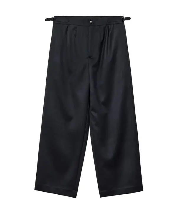 BODE Wide-leg Casual Pants - Navy Blue