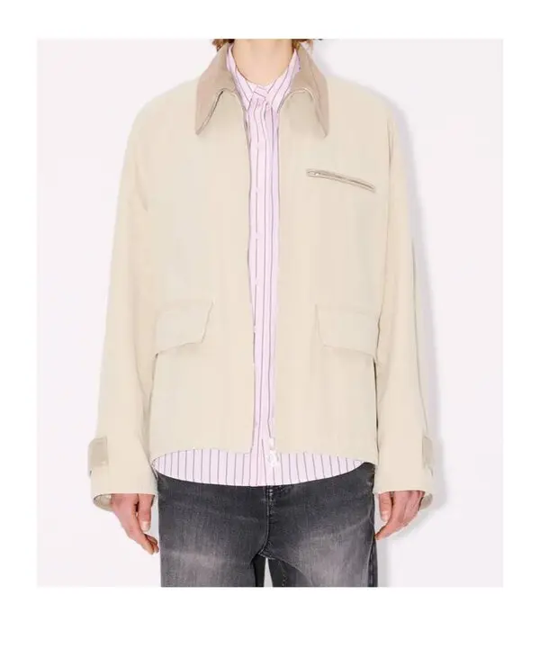 Kenzo Cotton Workwear Jacket With Zip Fastening