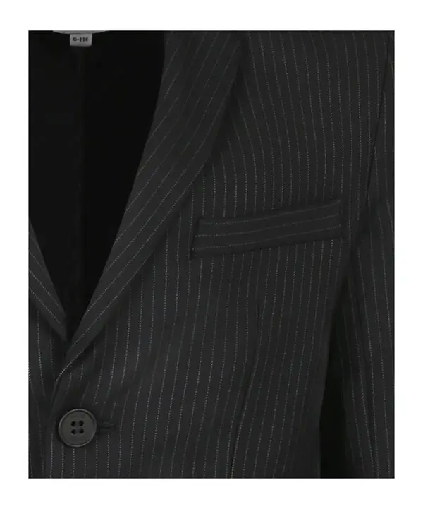 Hugo Boss Single-breasted Striped Blazer - Black