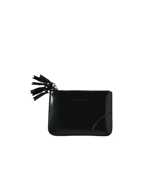 Comme Des Garçons Logo Embossed Wallet - Black