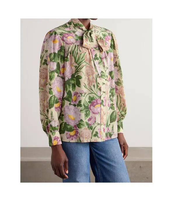 Chloé Floral Print Long Sleeve Shirt