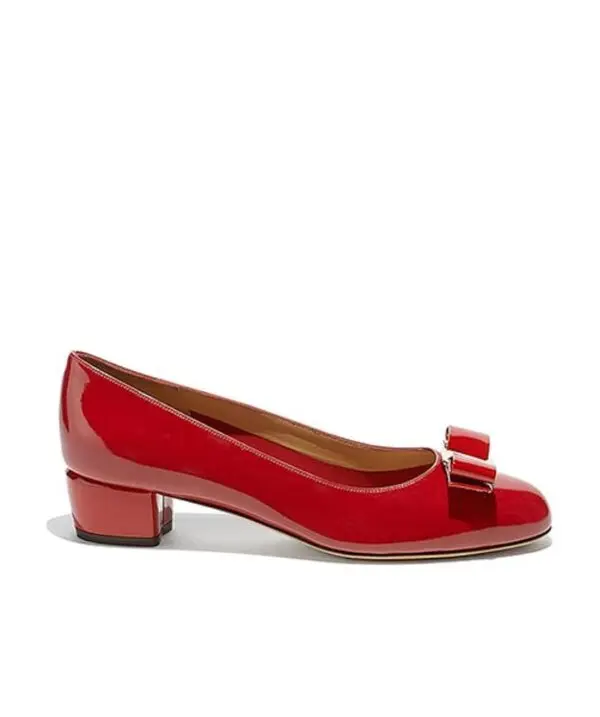 FERRAGAMO Vara Bow Heels - Red