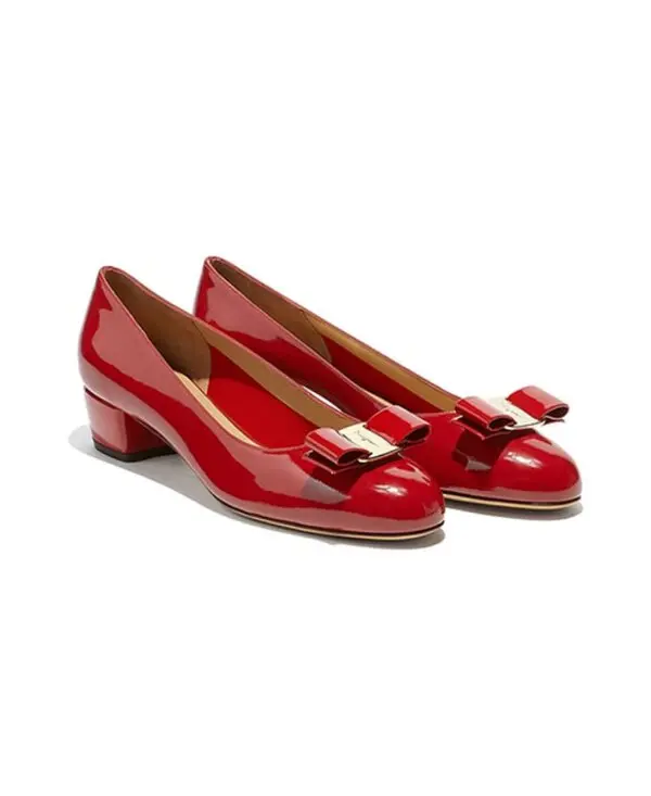 FERRAGAMO Vara Bow Heels - Red