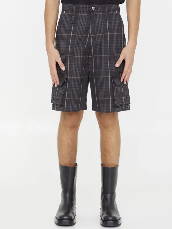 Dior Checked Cargo Shorts