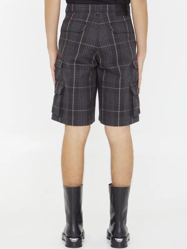 Dior Checked Cargo Shorts