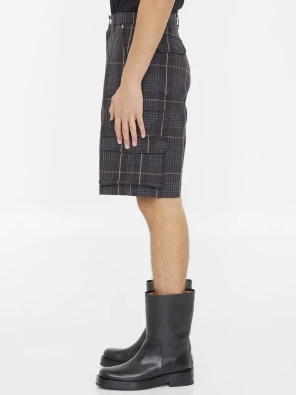 Dior Checked Cargo Shorts