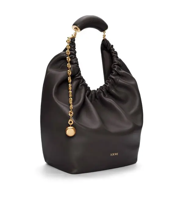 Loewe Squeeze Medium Shoulder Bag - Black