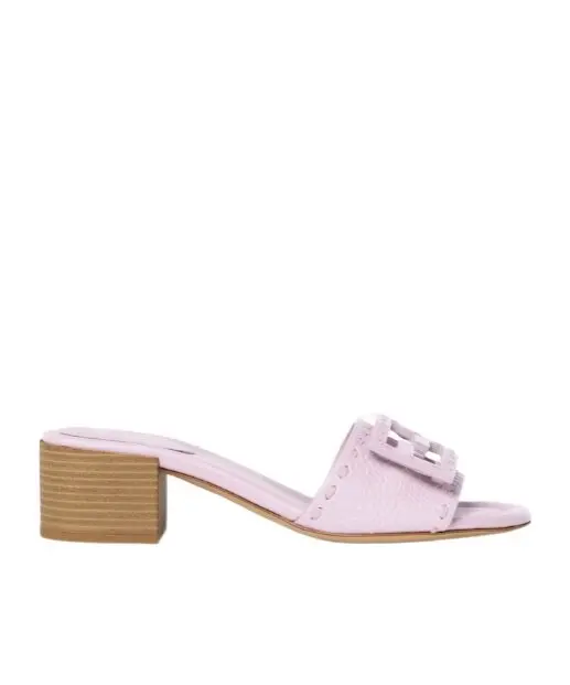 Fendi Baguette Wide-band Slides - Purple