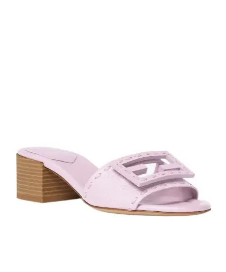 Fendi Baguette Wide-band Slides - Purple