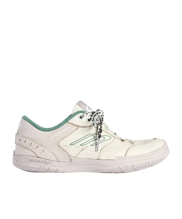 Balenciaga Hamptons Medium Distressed Sneakers - Beige/green