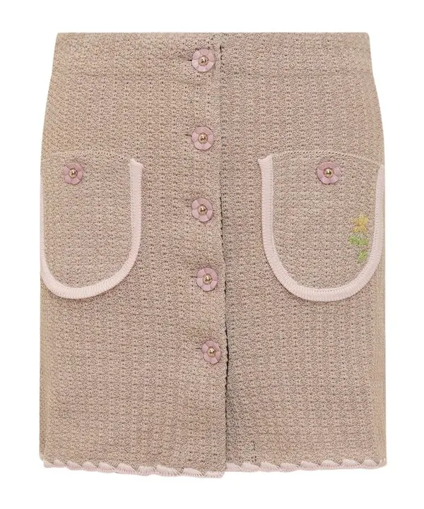 CORMIO Chiara Buttoned Mini Skirt