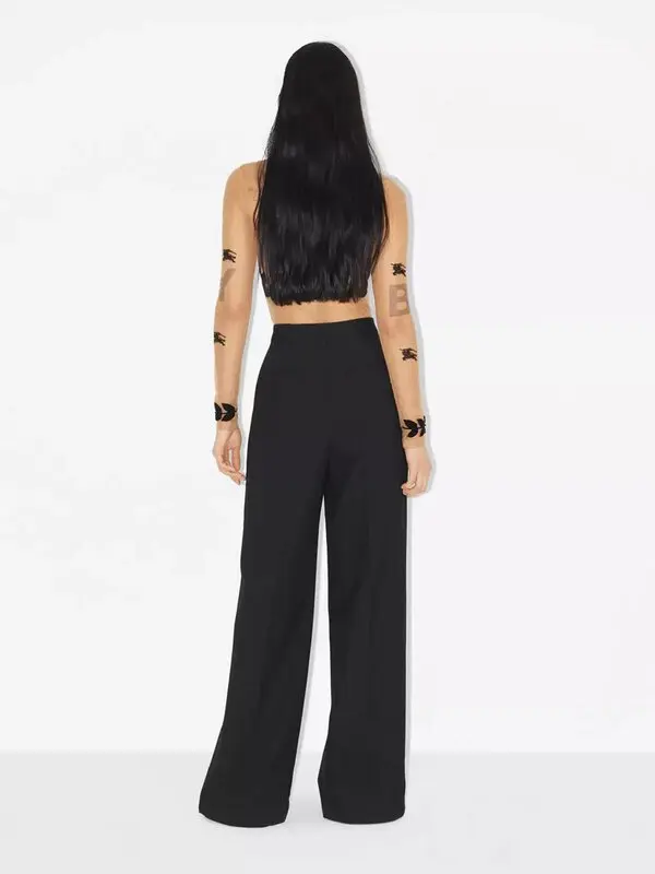 Burberry Graphic Embroidered Sheer Bodysuit