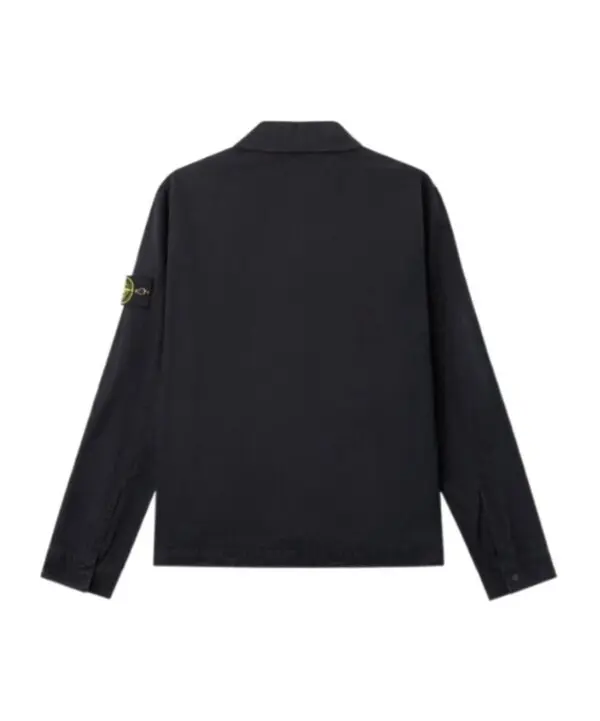 Stone Island Logo Patch Pocket Detail Shirt - Blue