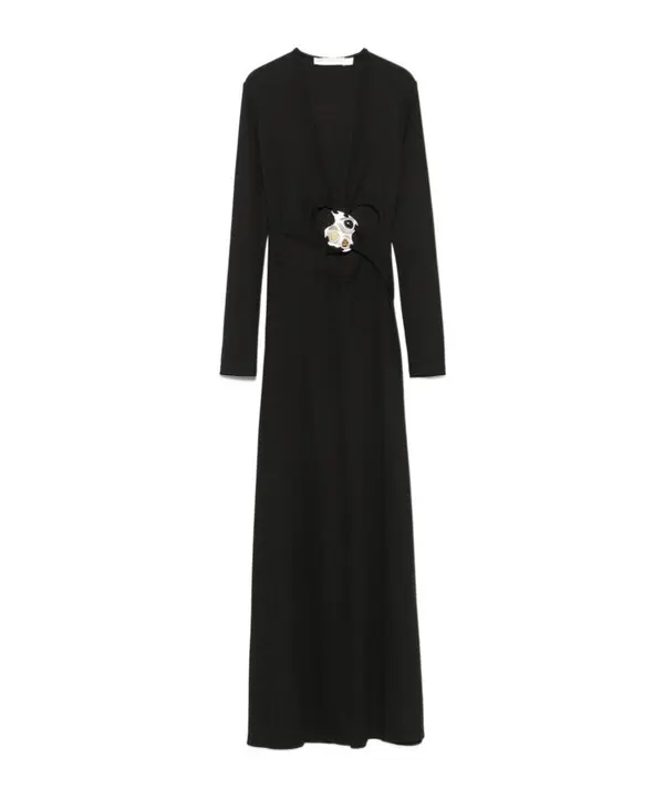 Christopher Esber Long Sleeve Cutout Maxi Dress