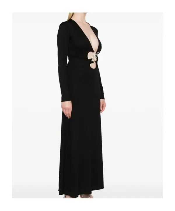 Christopher Esber Long Sleeve Cutout Maxi Dress
