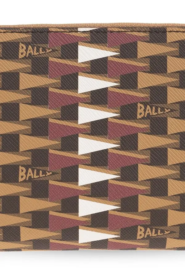 Bally Monogrammed Zipped Wallet