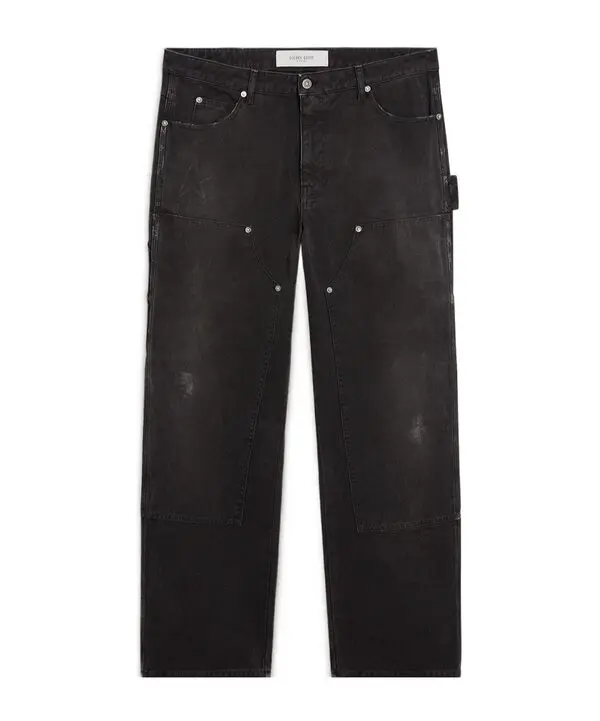 GOLDEN GOOSE Straight Leg Distressed Pants