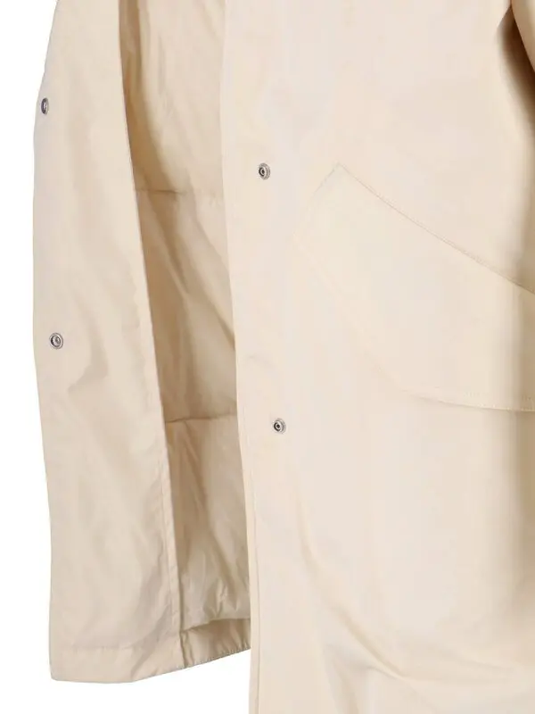 JIL SANDER Hooded Jacket With Faux Fur Trim