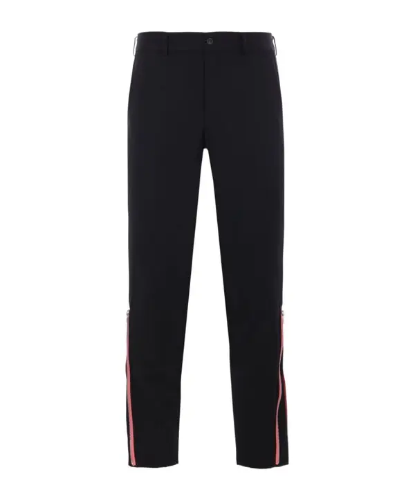 Comme Des Garçons Slim Fit Zip Detail Trousers