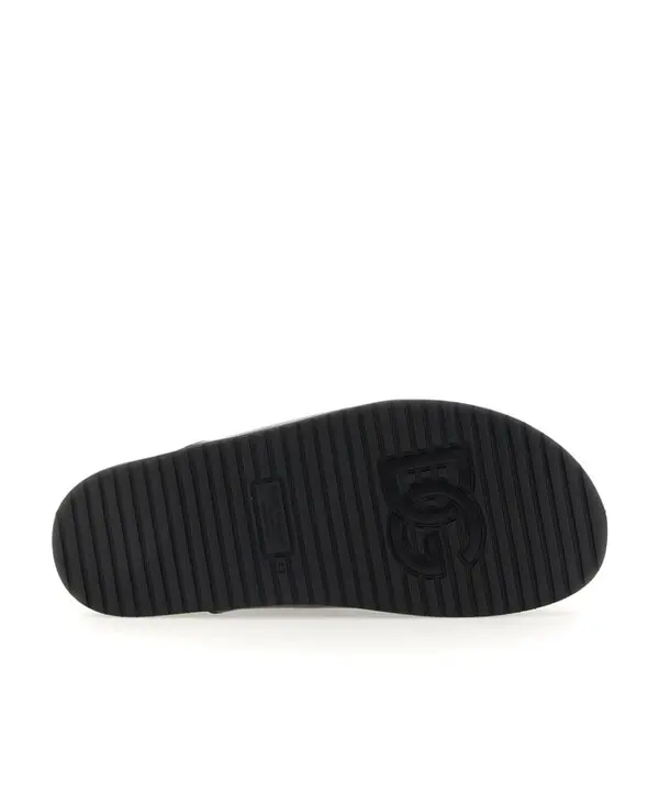 Dolce & Gabbana Logo Plaque Buckled Mules