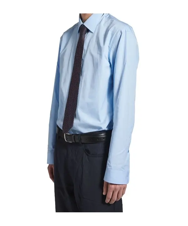 Balenciaga Collared Long-sleeve Shirt - Blue