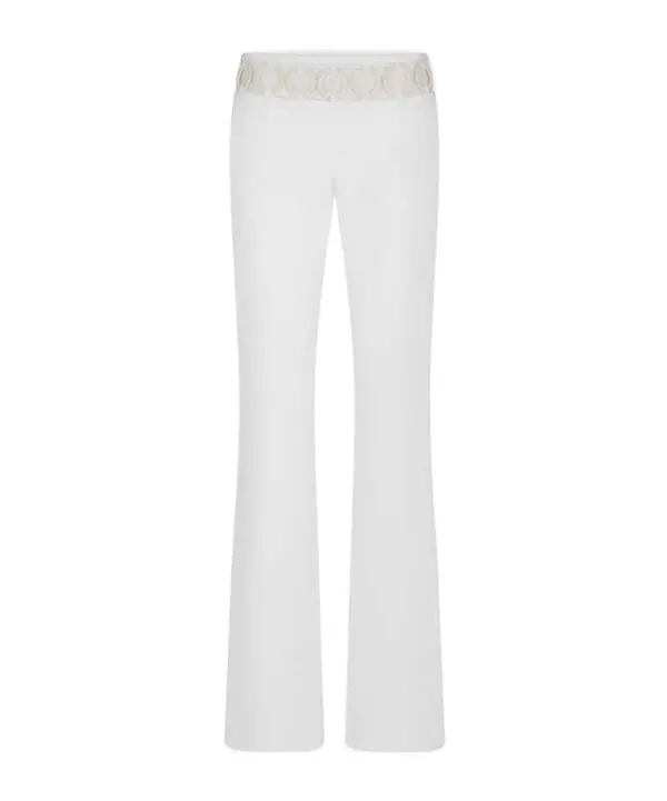 Dsquared2 Cut-out Straight-leg Trousers - White