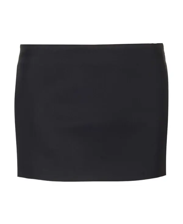 Khaite Jett Low-rise Mini Skirt - Black