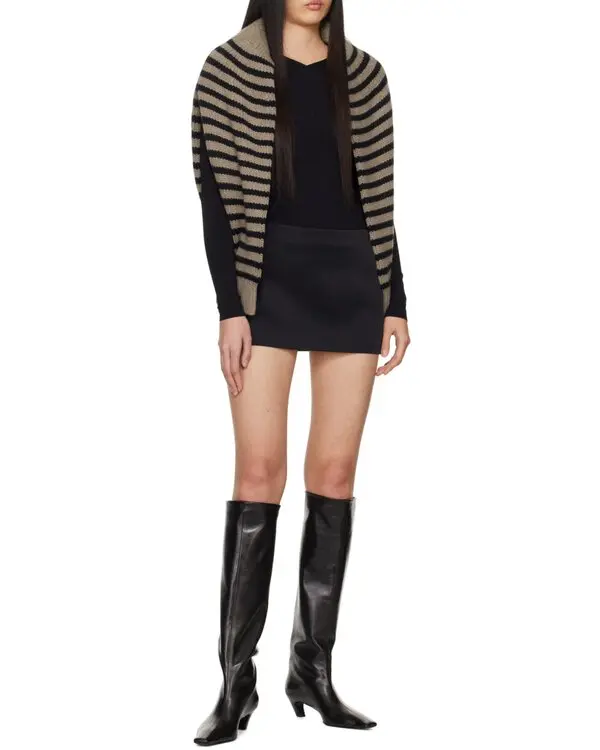 Khaite Jett Low-rise Mini Skirt - Black