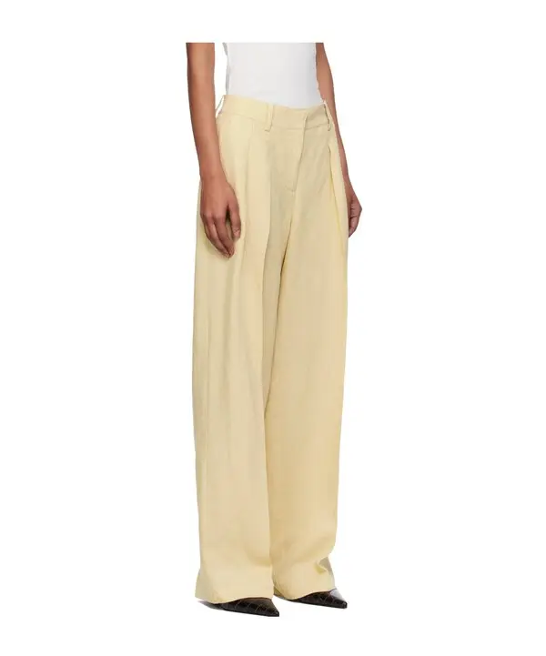 THE FRANKIE SHOP Pleated Wide Leg Trousers