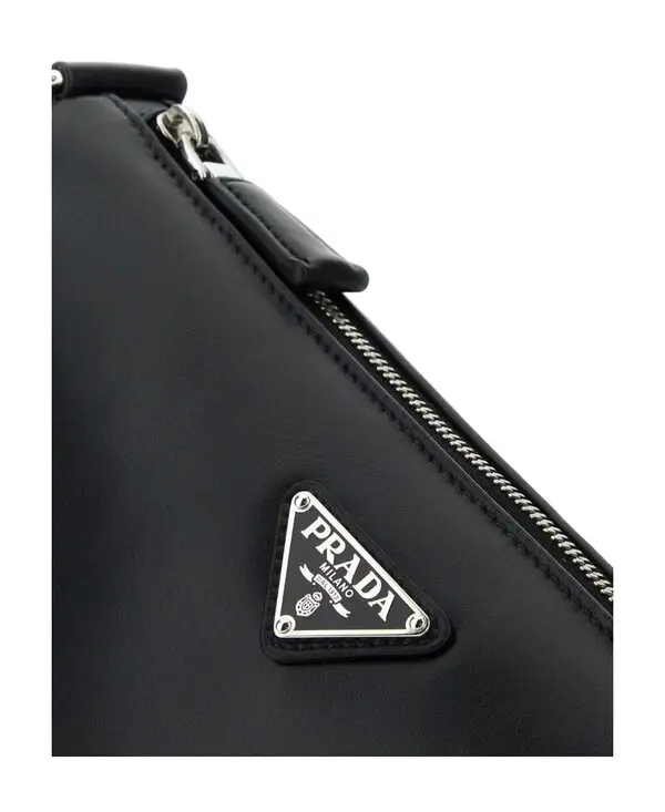 Prada Triangle Logo Messenger Bag
