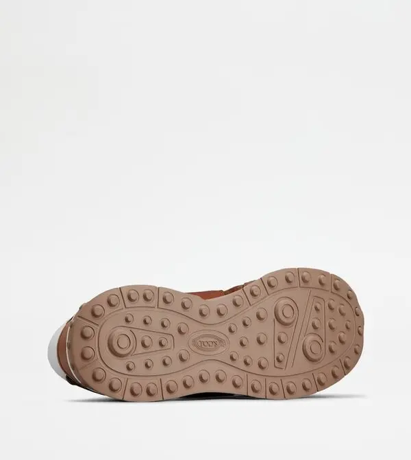 TOD'S Panelled Lace-up Sneakers - Brown