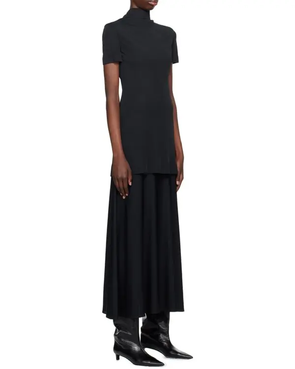 JIL SANDER High-neck Midi Dress