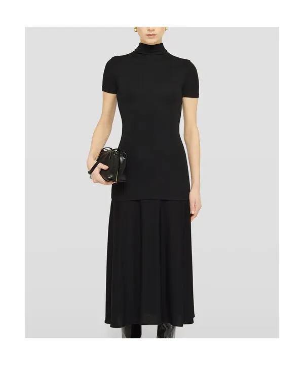 JIL SANDER High-neck Midi Dress