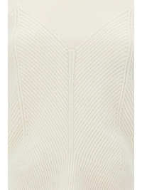 Alexander McQueen Chevron Corset Crewneck Jumper - White