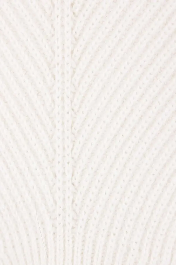 Alexander McQueen Chevron Corset Crewneck Jumper - White