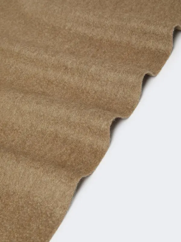 Max Mara Cashmere Logo Stole - Beige
