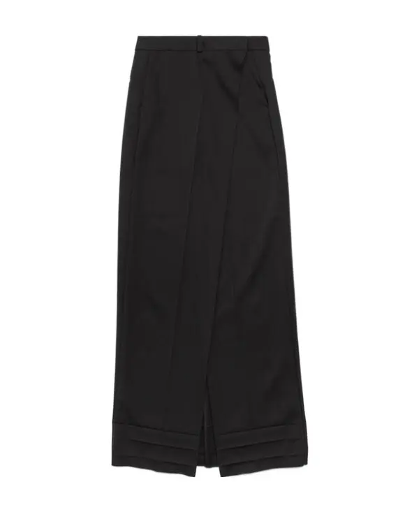 Balenciaga Split Centre Maxi Skirt - Black