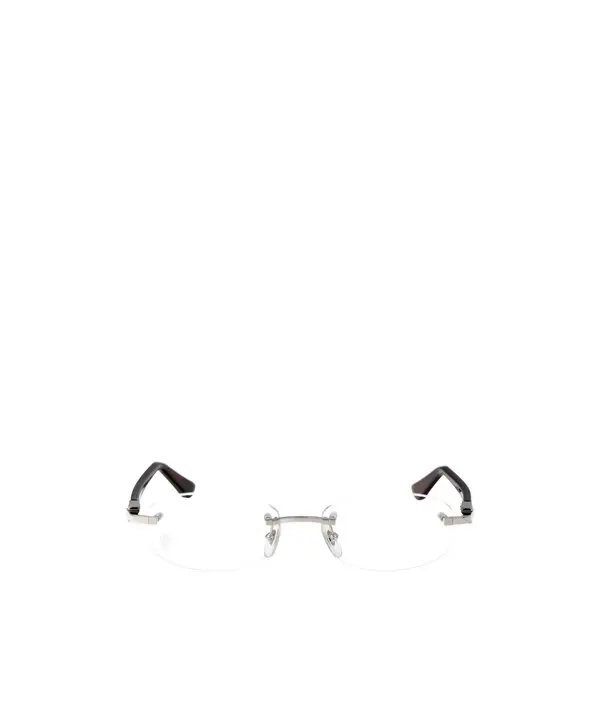 Cartier Ct0455oj Oval Rimless Eyeglasses - White