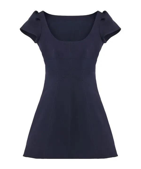 Alexander McQueen Square Neck Mini Dress
