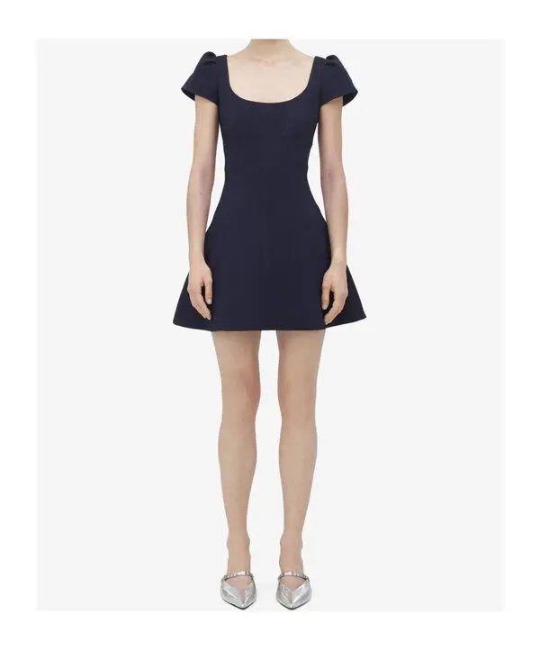 Alexander McQueen Square Neck Mini Dress