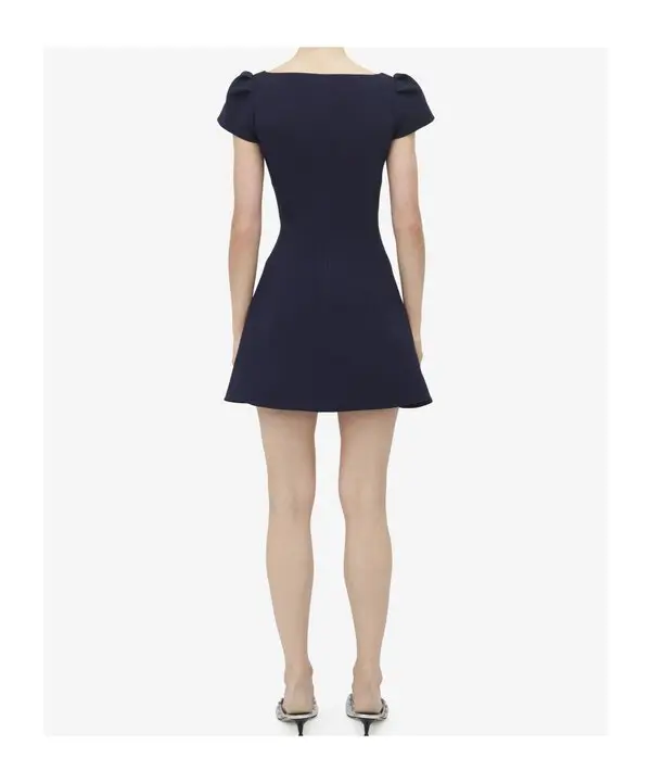 Alexander McQueen Square Neck Mini Dress